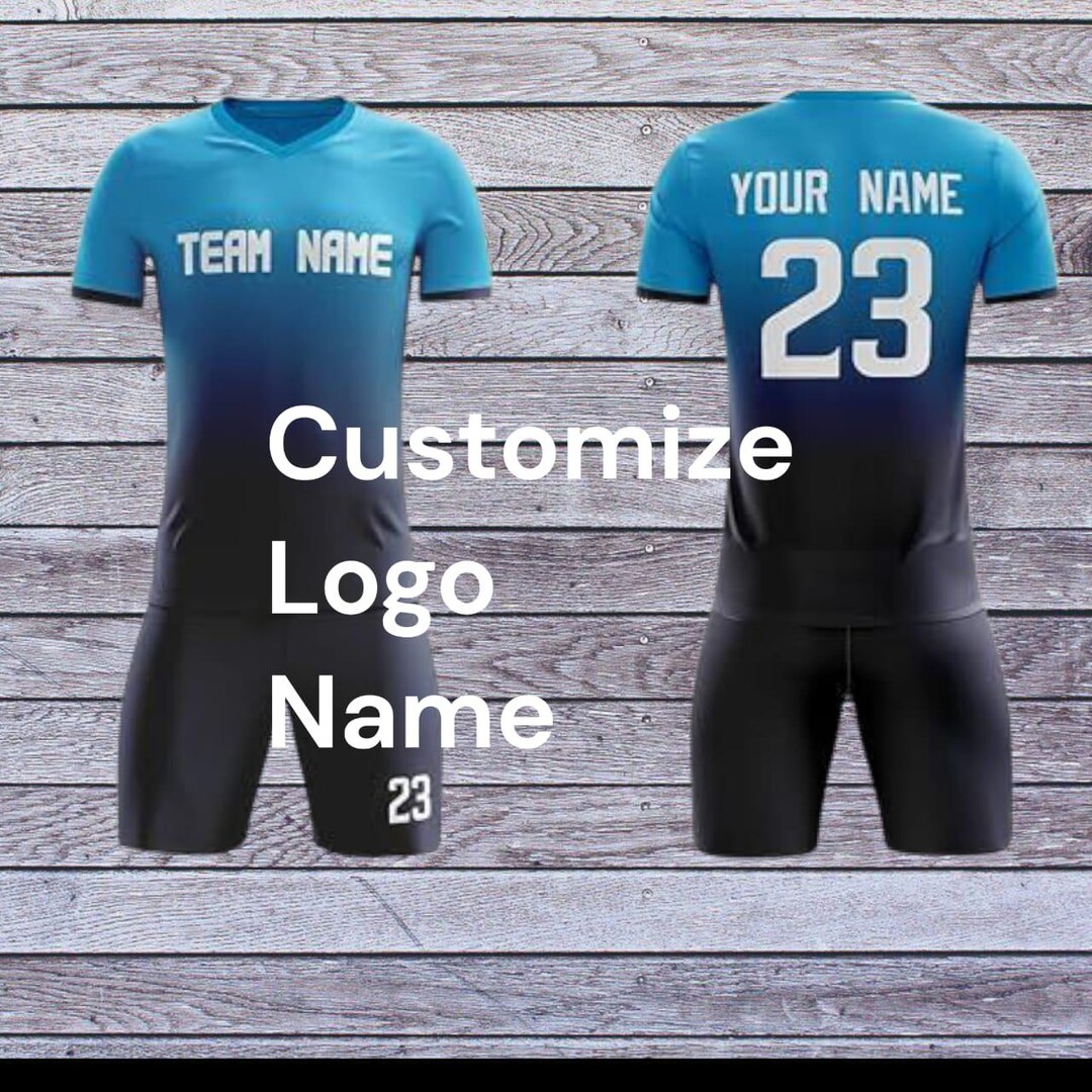 Custom Team Soccer Kit – Personalized Jersey + Shorts – Football ...
