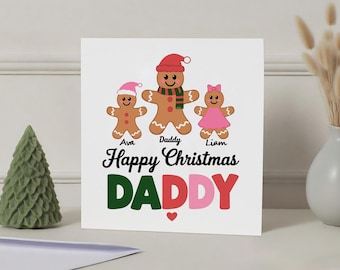 Daddy Christmas Card, Dad Christmas Card, Christmas Card for Daddy ...