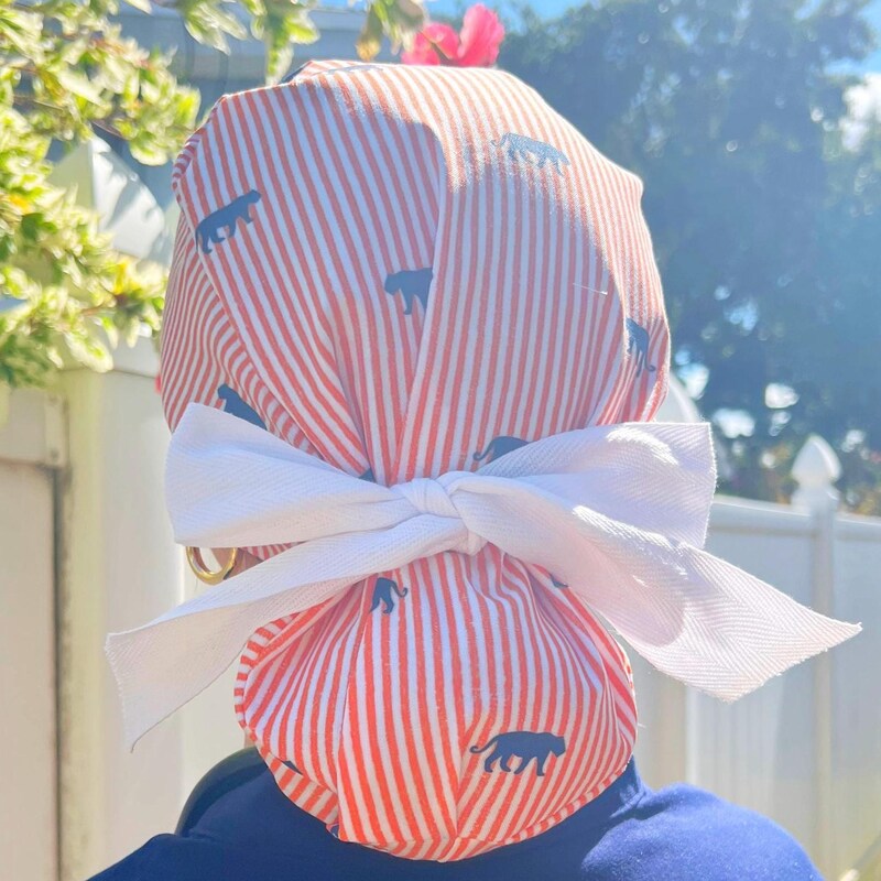 Navy and Orange Scrub Hat - Etsy