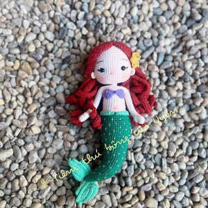 Mermaid Princess Doll Crochet Pattern: Amigurumi Tutorial (PDF in ...