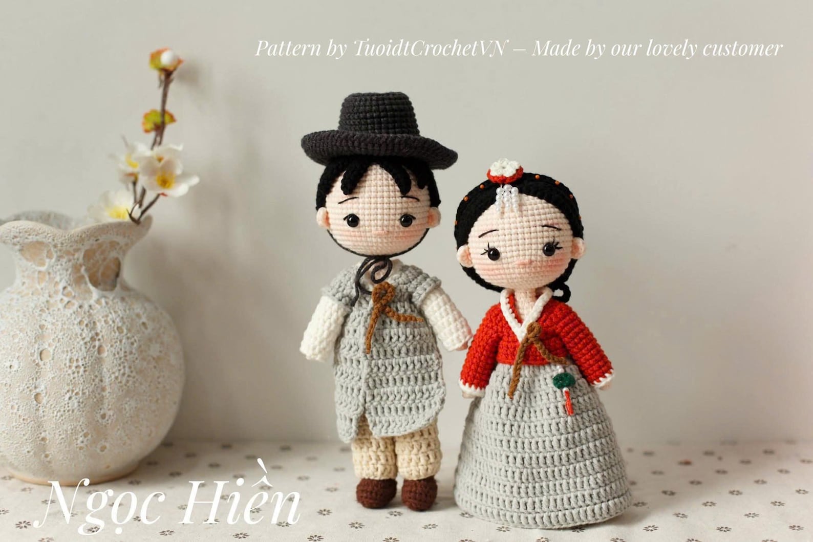 Korean Hanbok Doll Crochet Pattern: Amigurumi Couple (PDF Pattern ...