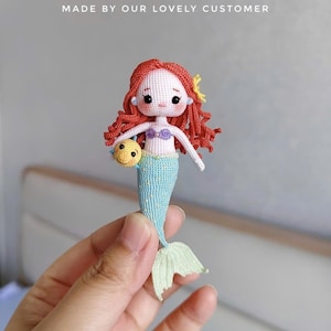Mermaid Princess Doll Crochet Pattern: Amigurumi Tutorial (PDF in ...