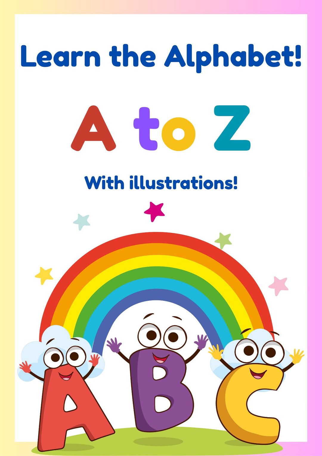 Learn the Alphabet! A to Z With Illustrations – Educational & Fun ABC ...