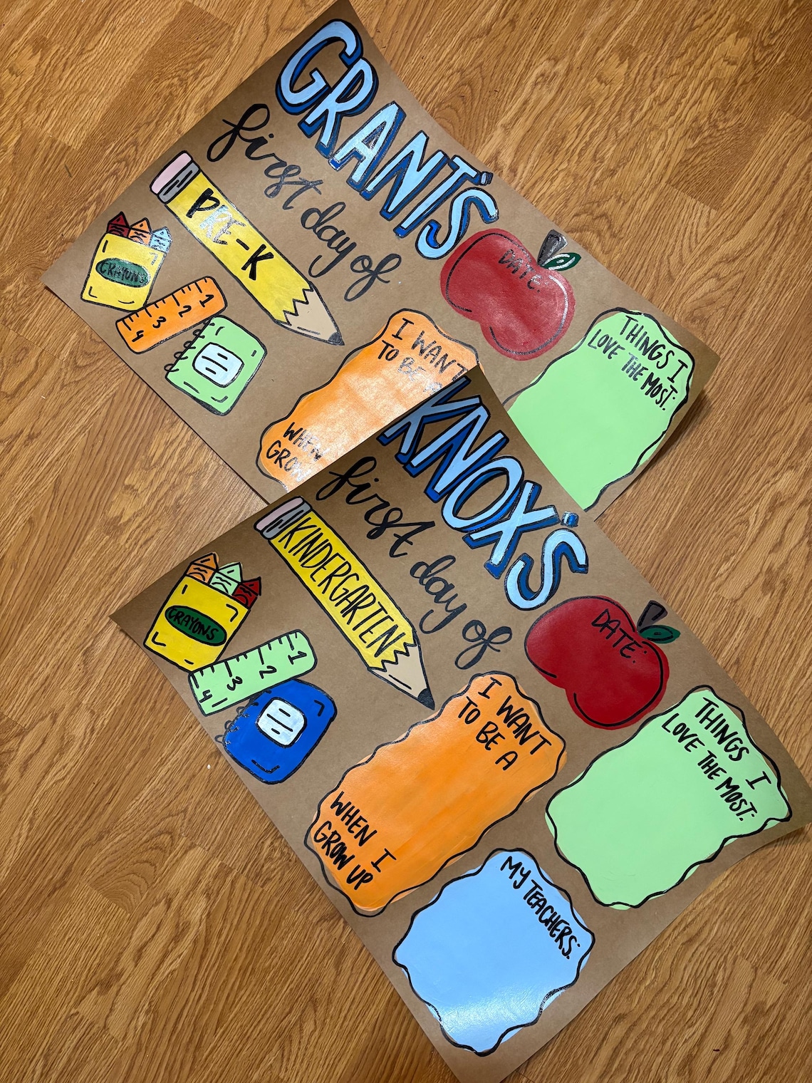 Back-to-school Mini Banners | First Day of School Hand Painted Banner ...
