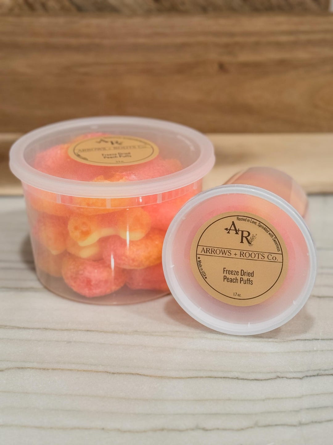 Freeze Dried Peach Puffs, Freeze Dried Candy, Peach Candy - Etsy
