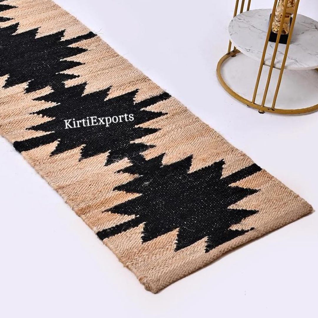 Diamond Jute Hemp Runner Rug - Hallway Runner Rug, Jute Rug, Kitchen ...