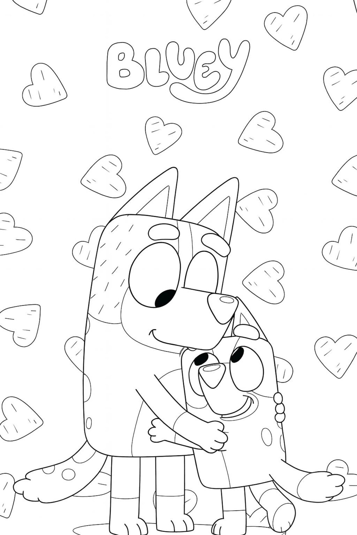 Bluey Coloring Pages PDF Files Instant Download and Print | Part 2 - Etsy