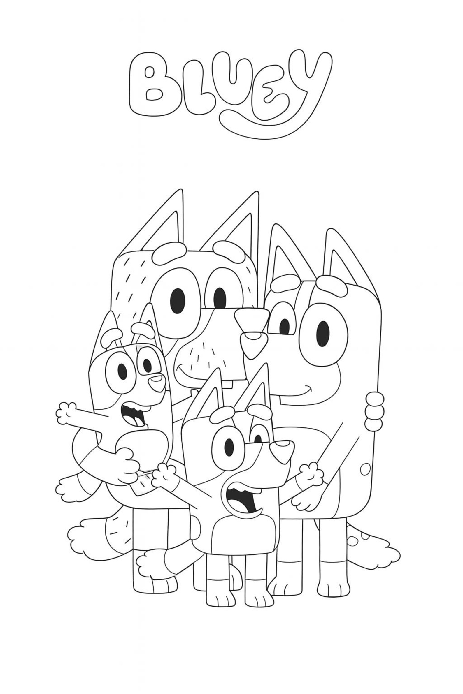 Bluey Coloring Pages PDF Files Instant Download and Print | Part 2 - Etsy