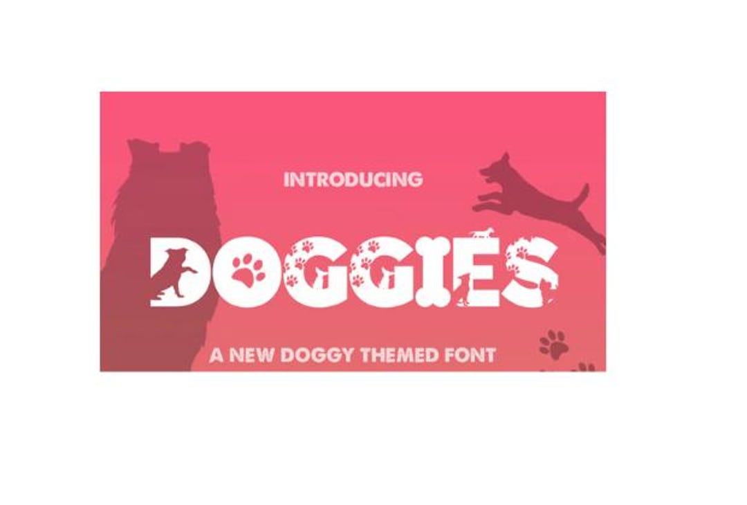 Dog Font SVG | Dog Mom Alphabet, Paws Font, Dog Letters Silhouette, Pet ...