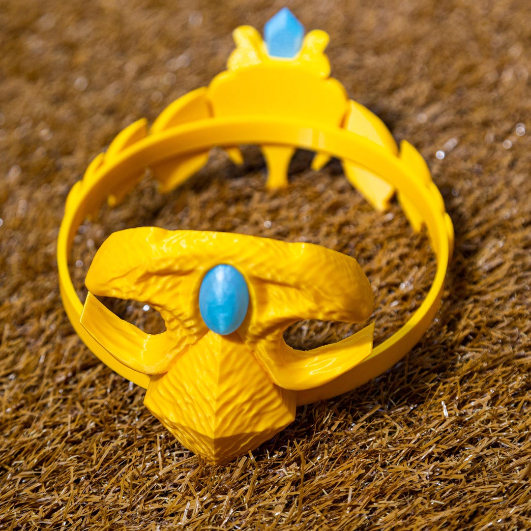 Golden Leaf Crown Tiara 3D Printed Cosplay Headpiece Removable Leaves ...