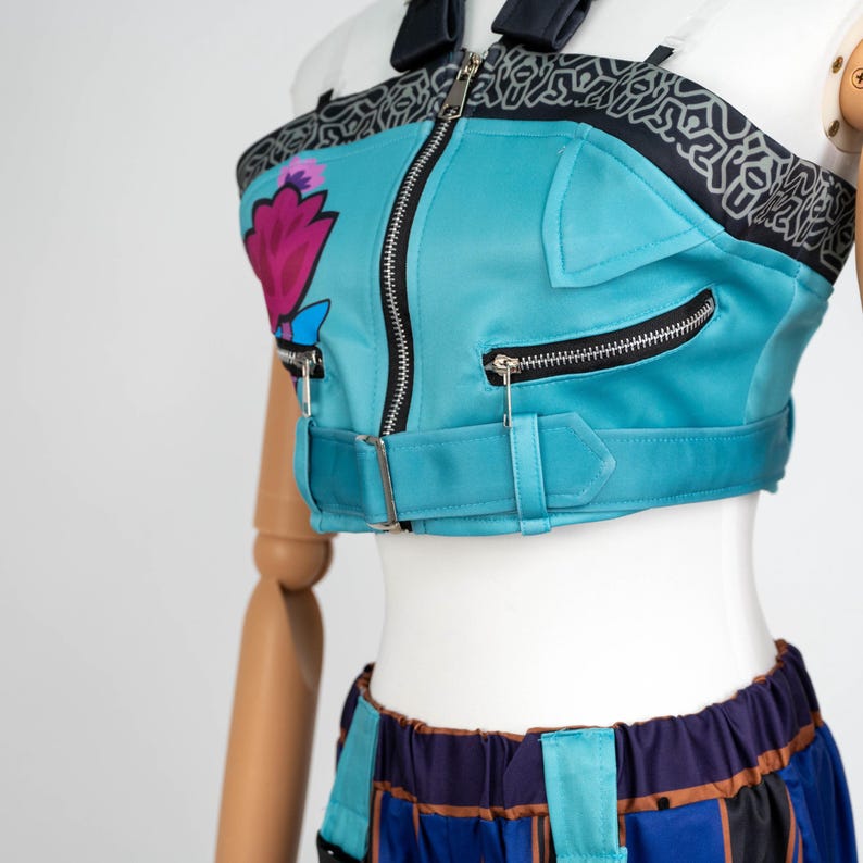 Dark Fantasy Idol Stage Costume Set Women Performance Outfit Crop Top ...