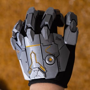 Cyberpunk Mecha Exoskeleton Gloves Futuristic Cosplay Gauntlet Robotic ...