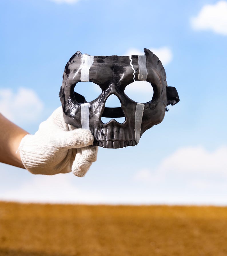 Skull Warrior Cosplay Mask Tactical Ghost Halloween Mask for COD Fans ...