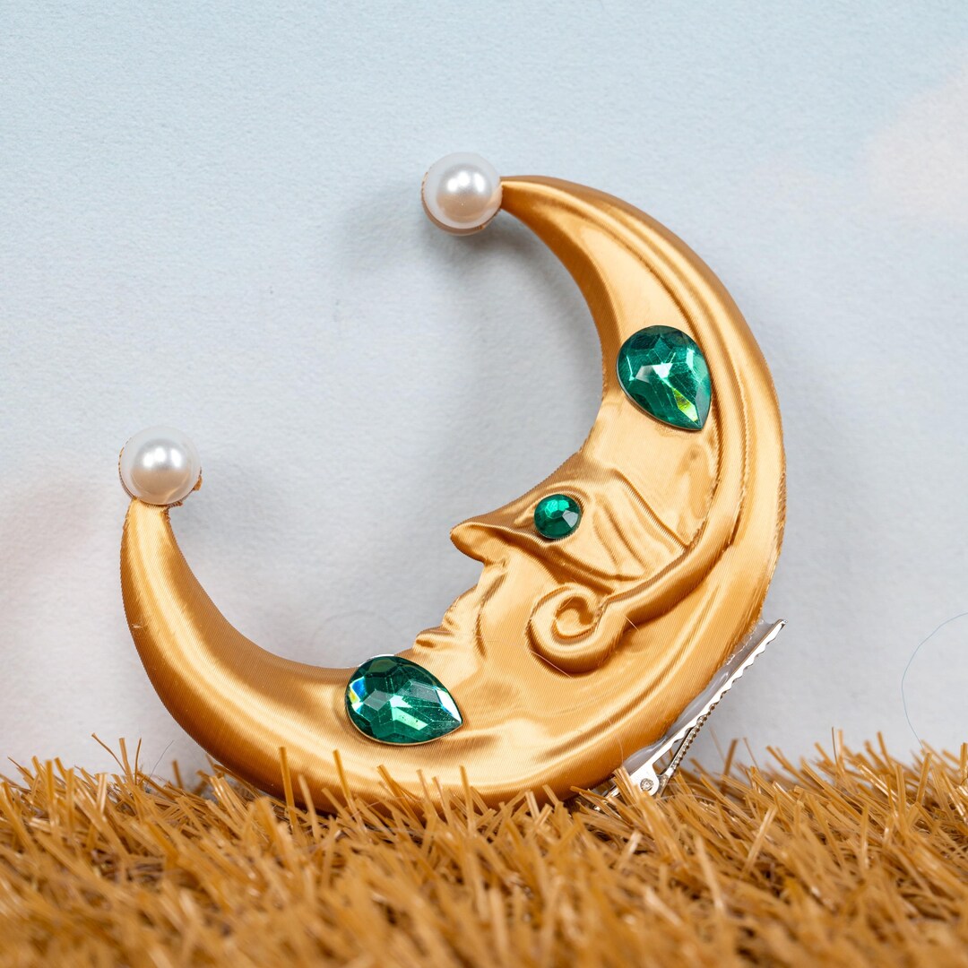 Dancer Crescent Moon Hair Clip Cosplay Accessory Christmas Cos Headwear ...