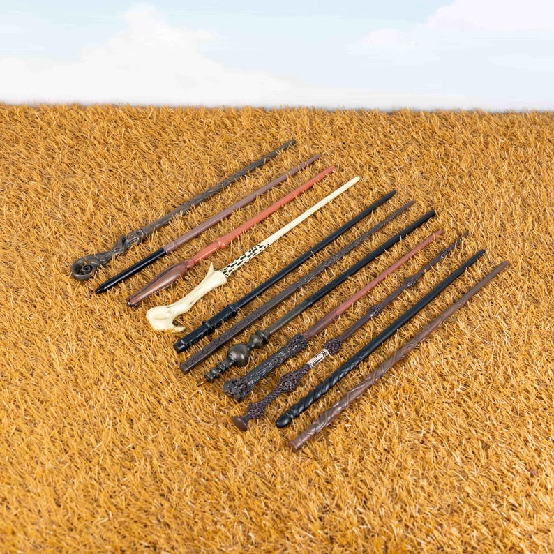 Magic Wizard Wand Set 11PCS Fantasy Cosplay Staff Replica Wands Holiday ...