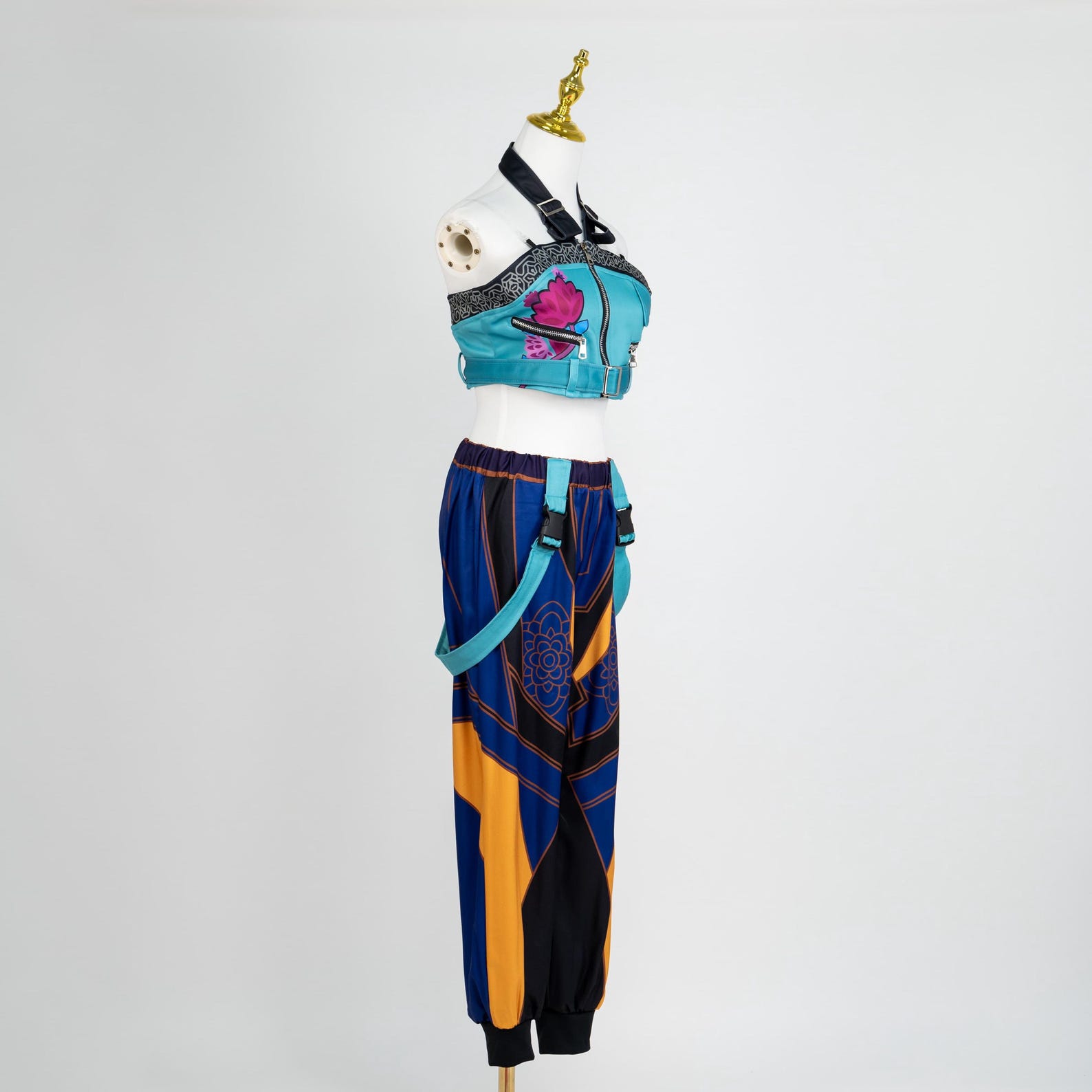 Dark Fantasy Idol Stage Costume Set Women Performance Outfit Crop Top ...