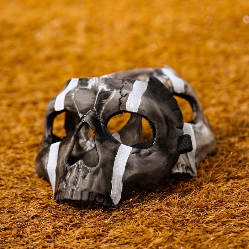 Skull Warrior Cosplay Mask Tactical Ghost Halloween Mask for COD Fans ...