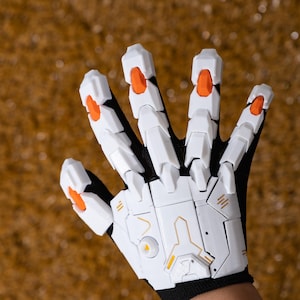 Cyberpunk Mecha Exoskeleton Gloves Futuristic Cosplay Gauntlet Robotic ...