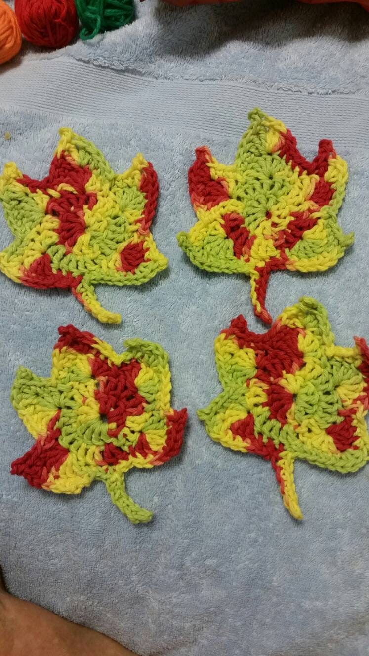 Ready to Ship Fall Leaves Coasters Maple Leaves Set of 4 Drink Coasters ...