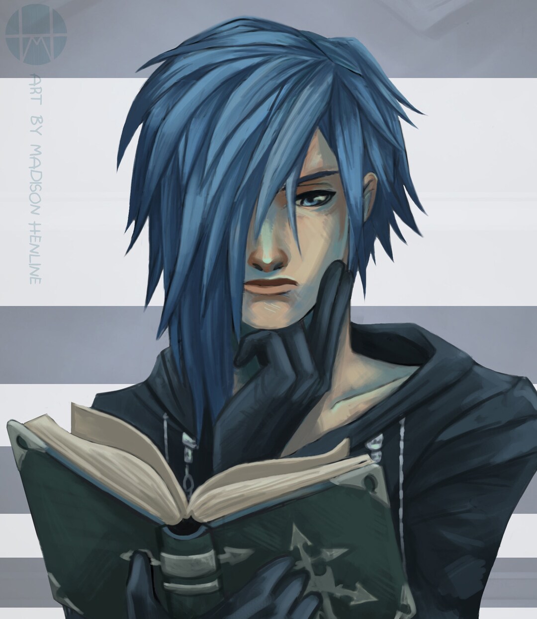 Kingdom Hearts Zexion Illustration Print - Etsy