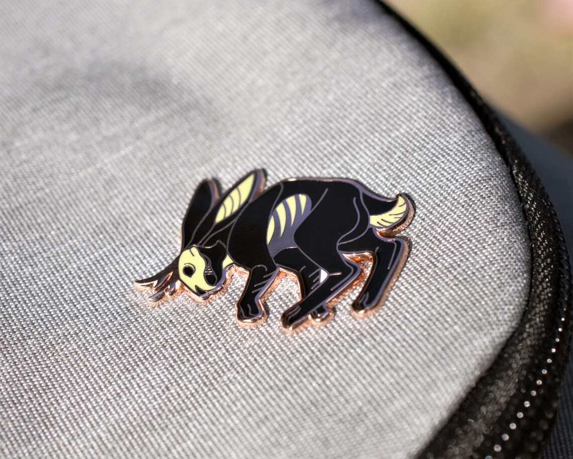 Jack-o'lope Halloween Jackalope Hard Enamel Pin - Etsy