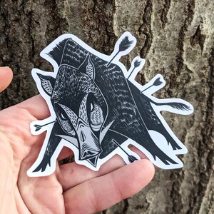 Battle Boar Vinyl Sticker - Etsy