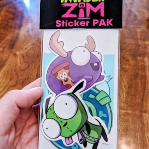 Invader Zim Vinyl Sticker PAK - Etsy