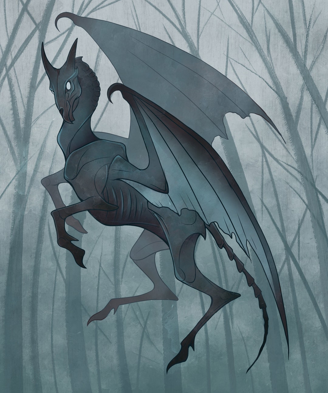 Thestral Print - Etsy