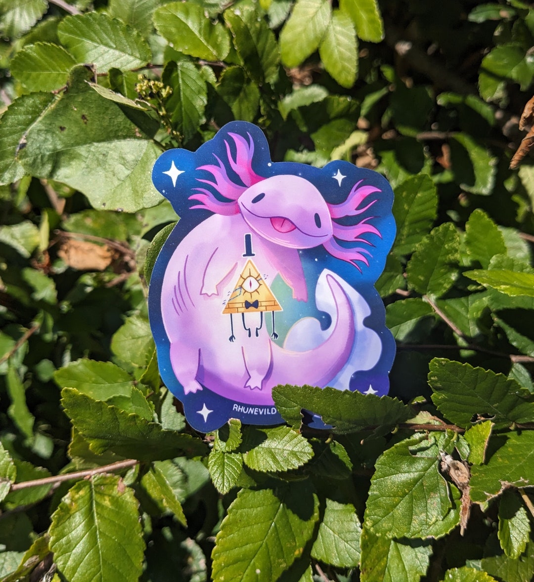 Bill & Axolotl Vinyl Sticker - Etsy