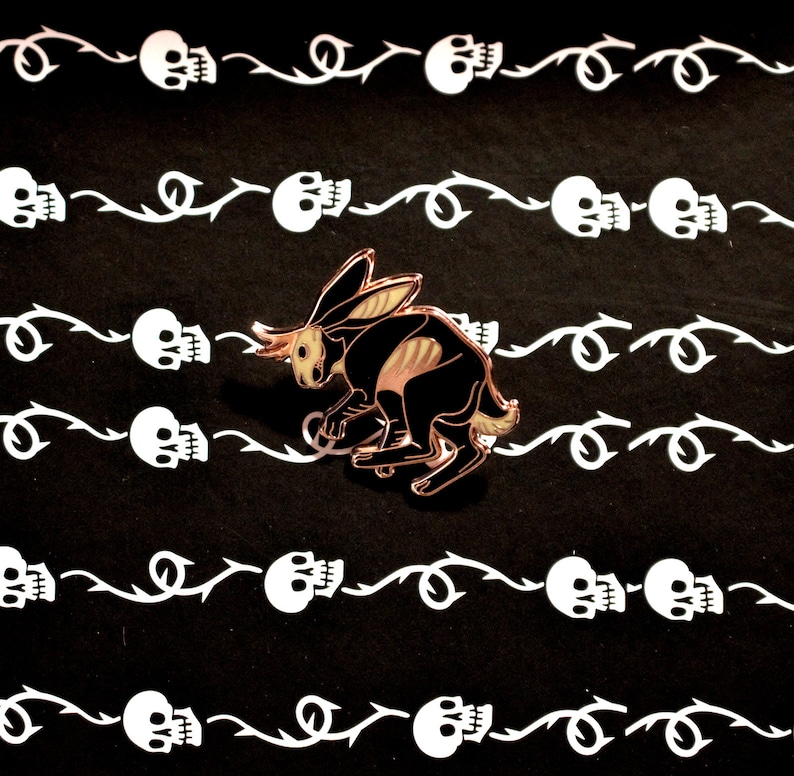 Jack-O'Lope Halloween Jackalope Hard Enamel Pin | Etsy