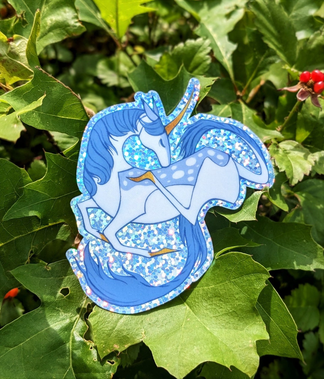 Unicorn Sparkle Vinyl Sticker - Etsy