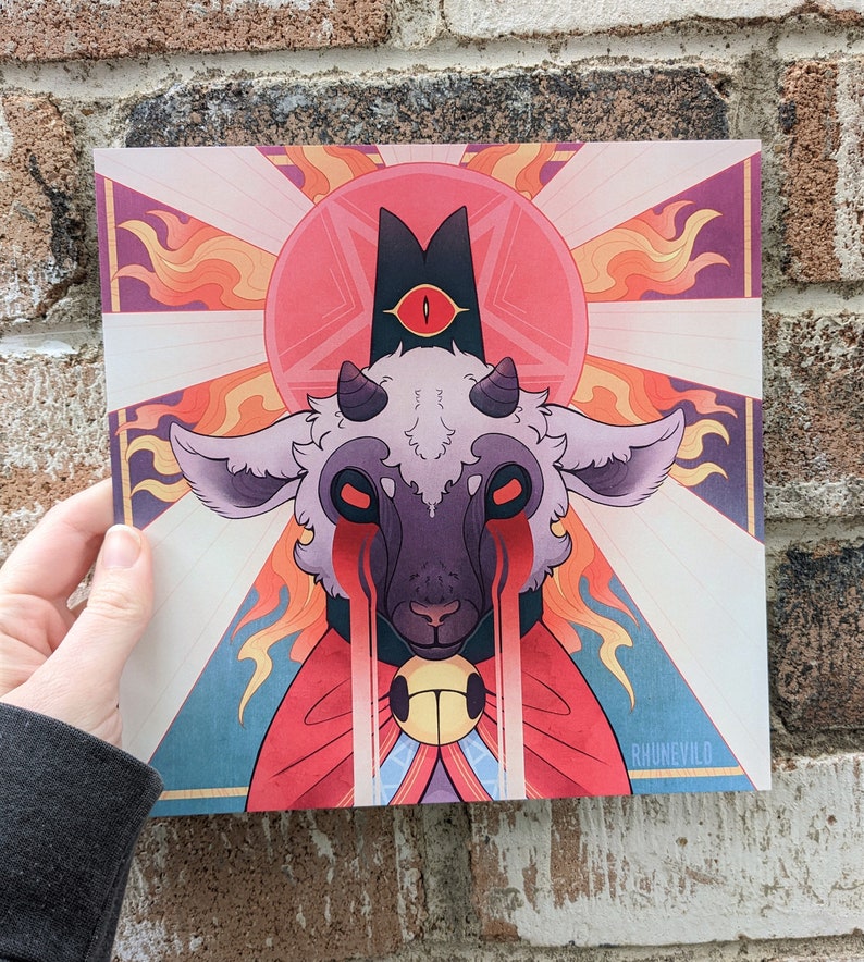 Cult of the Lamb Illustration Print - Etsy