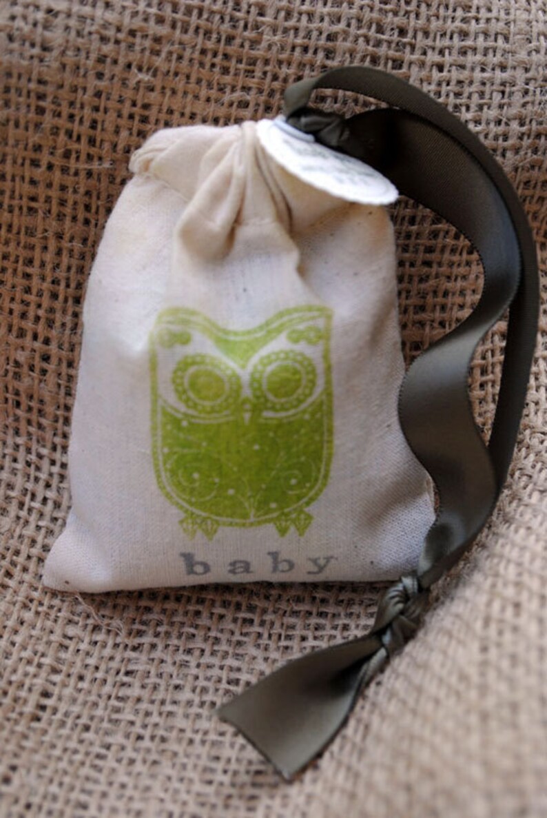 WISE OWL Sachet Bags / Baby Shower Favors - Etsy