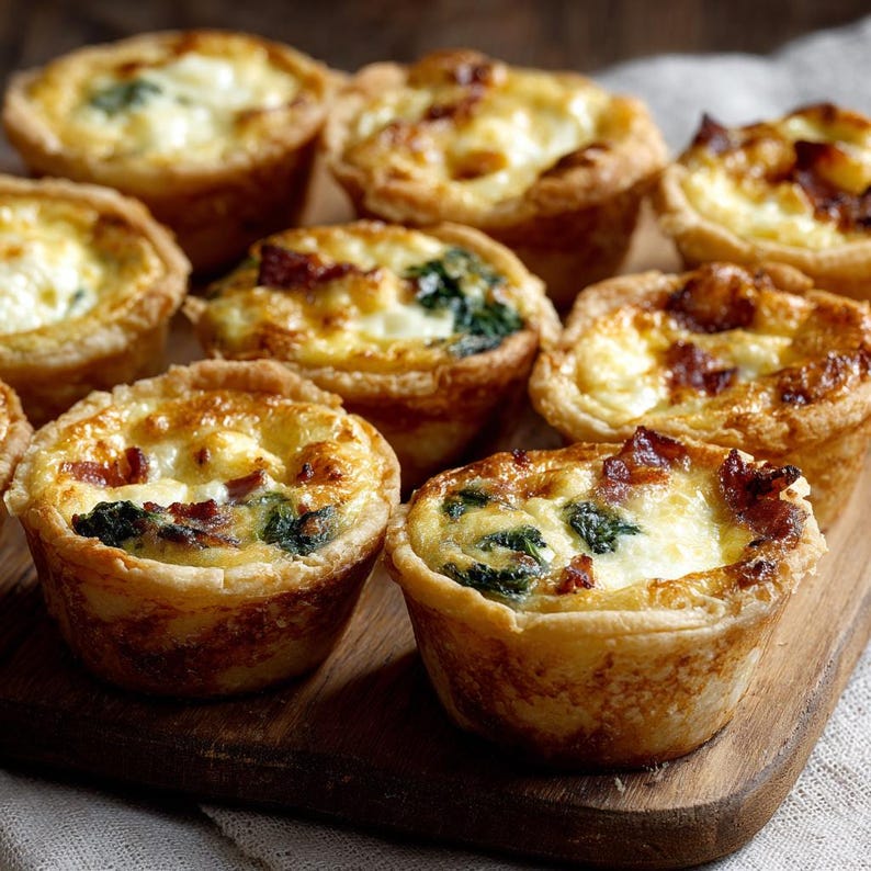Mini Quiches Recipe: Printable Breakfast & Brunch Idea (digital ...