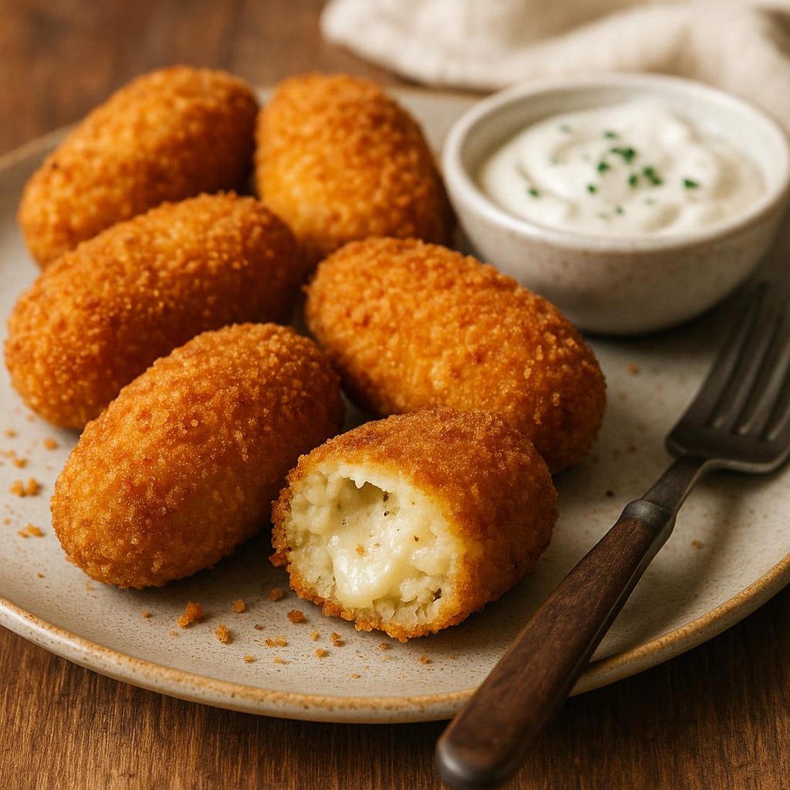 Cheesy Potato Croquettes Recipe: Crispy Golden Snack (digital Download ...