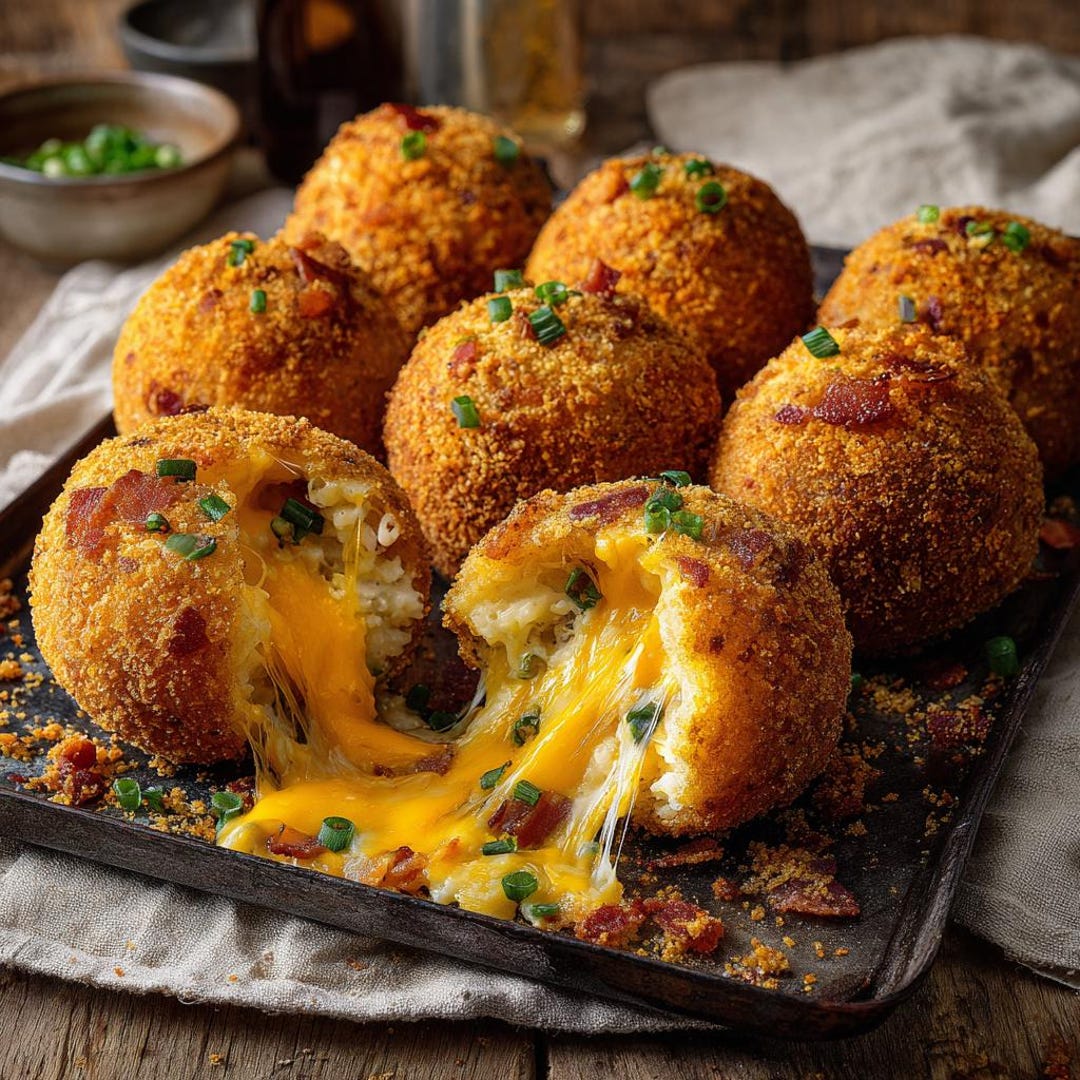 Loaded Potato Bombs Recipe: Crispy Cheesy Snack Bites (digital Download ...