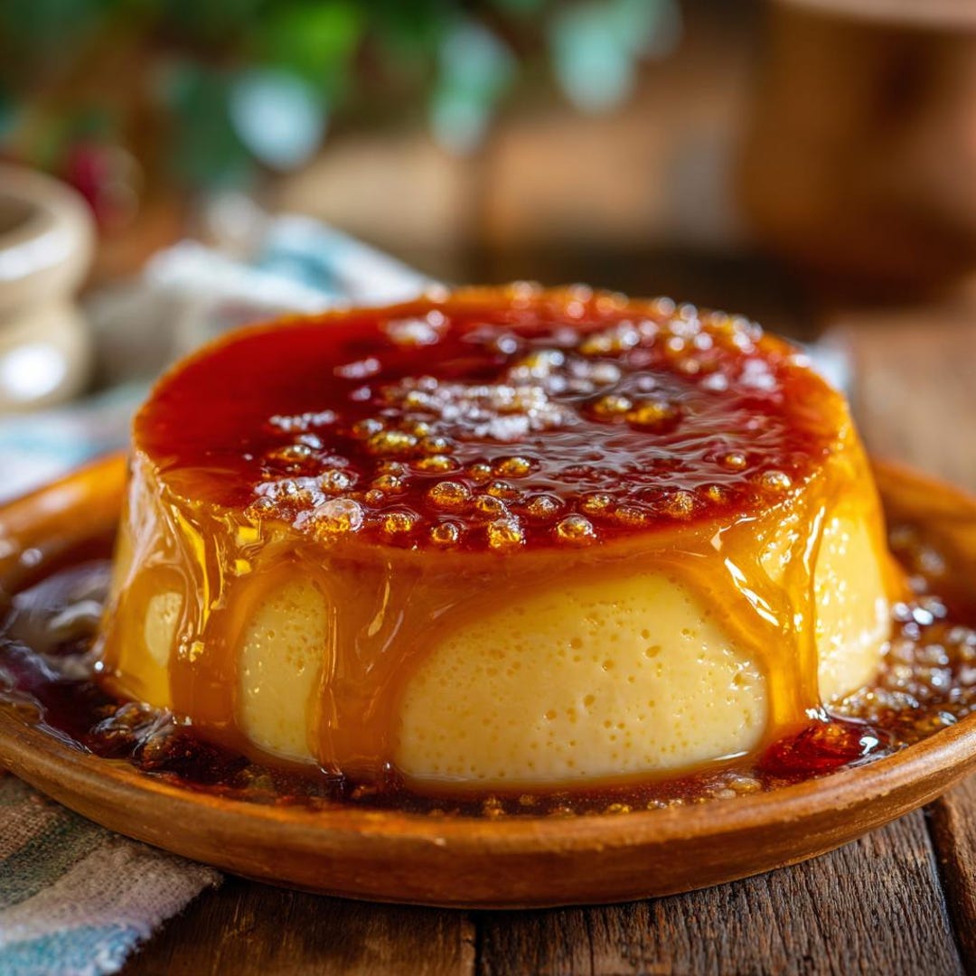 Crème Caramel Recipe: Printable Custard Flan Dessert (digital Download ...