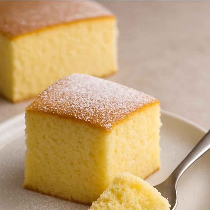 Japanese Sponge Cake Recipe: Fluffy Cotton Cheesecake Style (PDF ...