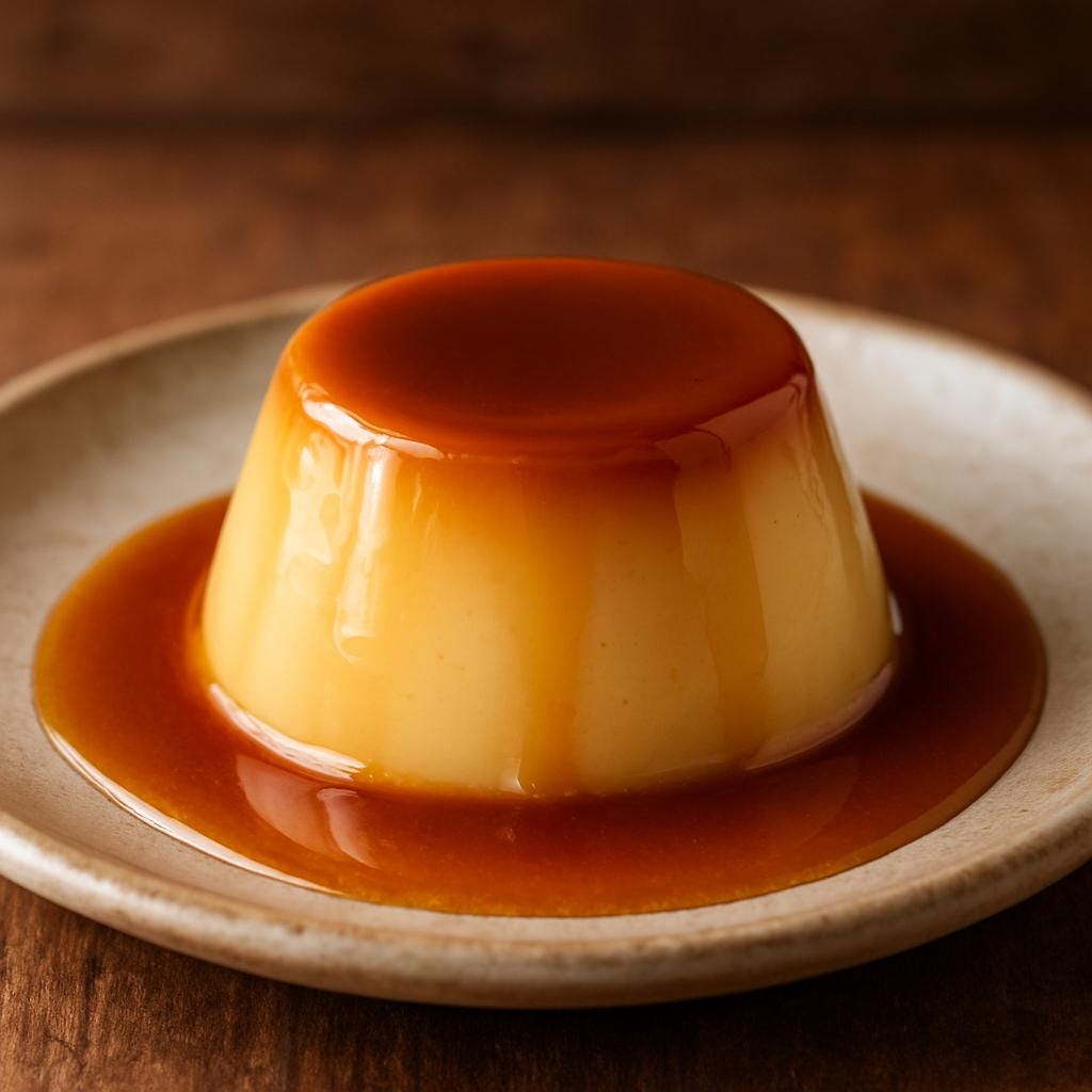 Crème Caramel Recipe: Printable Custard Flan Dessert (digital Download ...