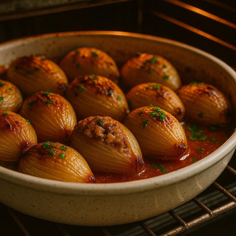 Greek Stuffed Onions Recipe: Mediterranean Gemista Style (digital ...