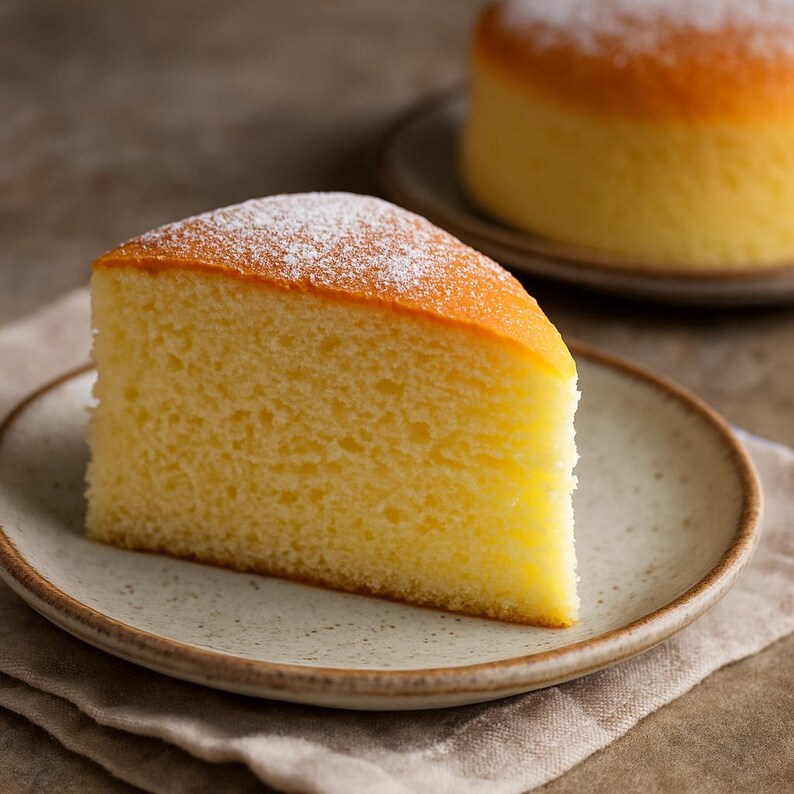 Japanese Sponge Cake Recipe: Fluffy Cotton Cheesecake Style (PDF ...
