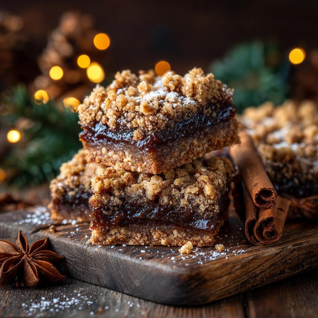 Gingerbread Crumble Bars Recipe PDF: Soft Spiced Christmas Dessert ...