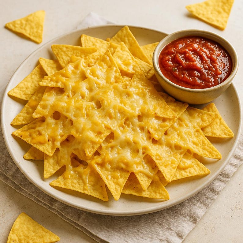 Cheesy Nachos Recipe: Easy Oven-baked Appetizer (digital Download PDF) - Etsy