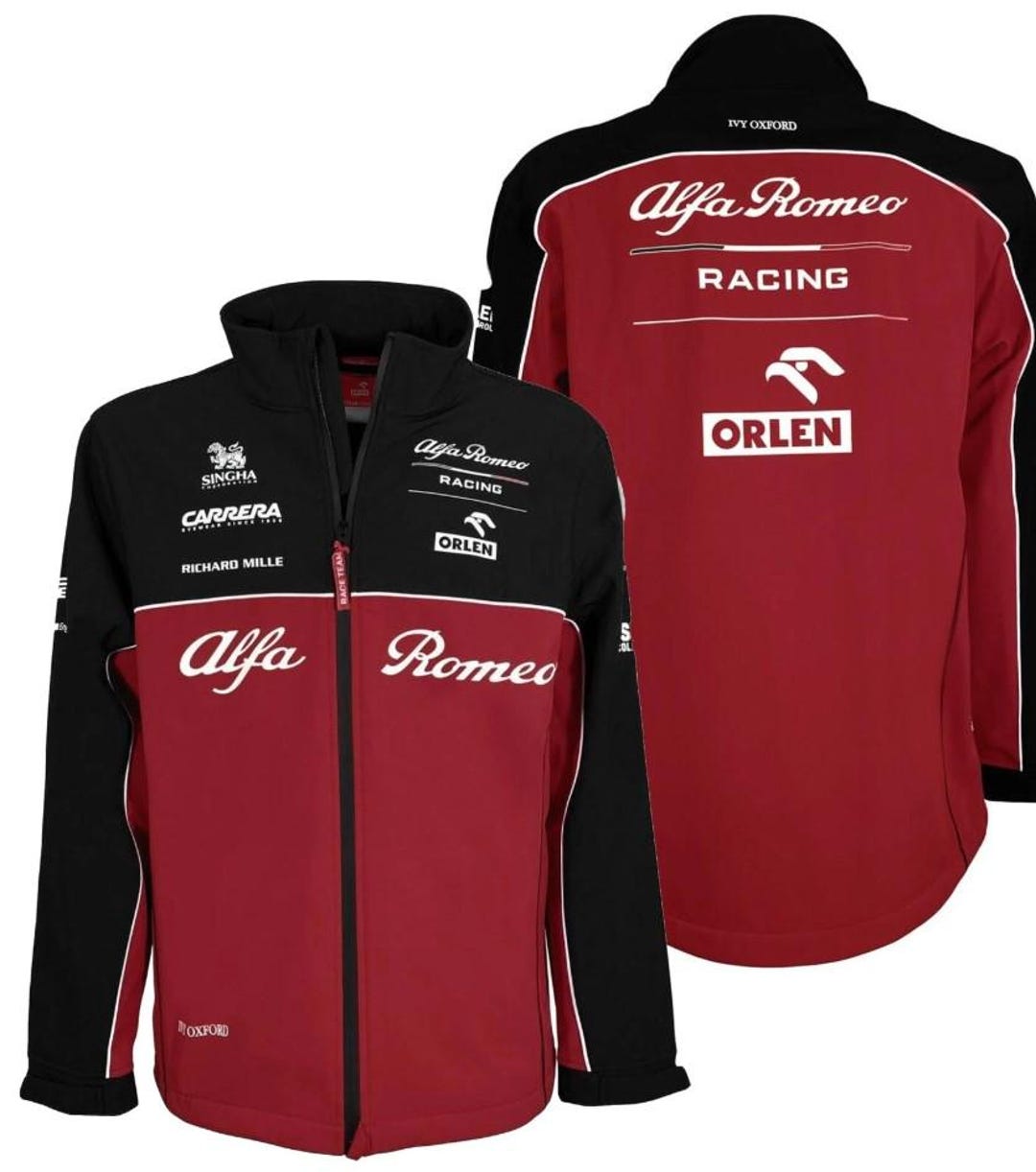 2023 Alfa Romeo Racing Jacket – Formula 1 Alfa Romeo Softshell Racing ...