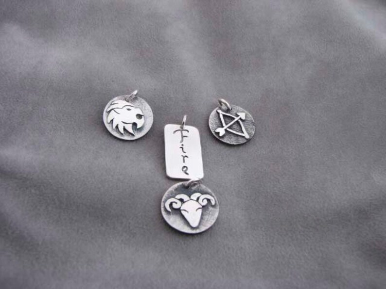 FIRE Signs Aries Leo Saggitarius Necklace - Etsy