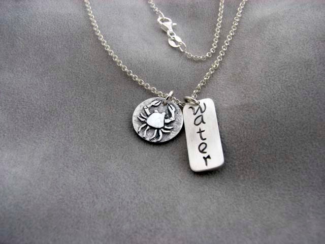 WATER Signs Cancer Scorpio Piscis Necklace - Etsy