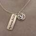 Om and Namaste Charms Necklace - Etsy