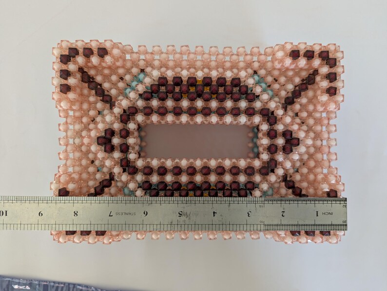Handmade Beaded Tissue Box Cover | Decorative Crystal Beads Tissue ...