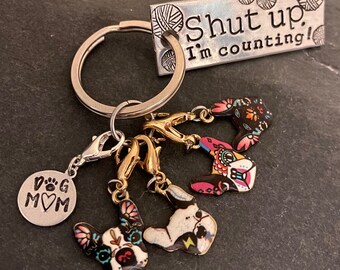 Hand Stamped Keychain shut Up Im Counting With - Etsy