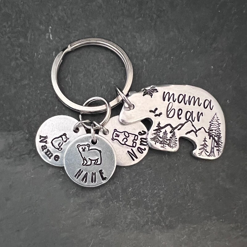 Bear Keychain - Etsy